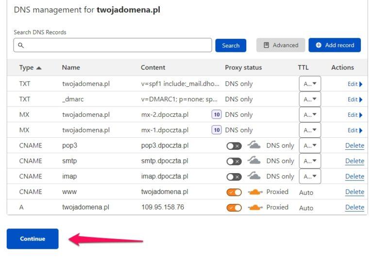 Jak dodać domenę w panelu Cloudflare? | Pomoc dhosting.pl